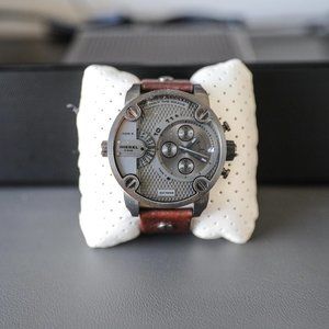 Diesel | Accessories | Disel Only The Brave Dual Time Zone Brown ...